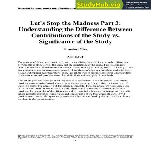 ARTICLE Quot Let S Stop The Madness Part 3 Understanding The Difference ...