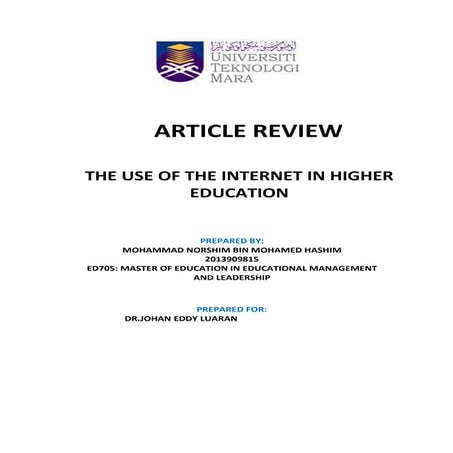 Article review | DOCX