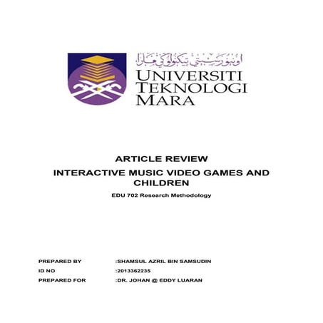 Article review | PDF