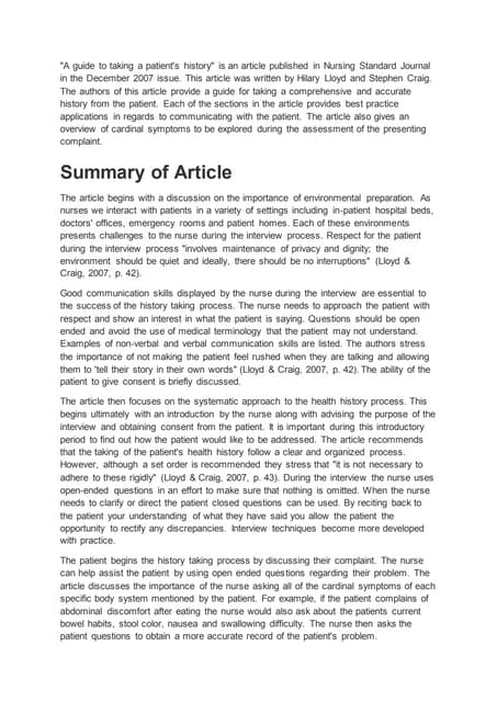 Apa article summary example | PDF