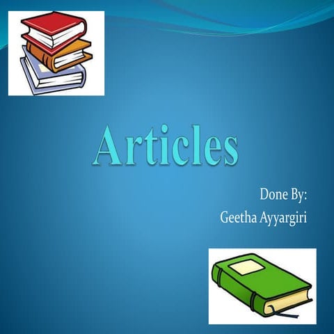 Articles | PPT