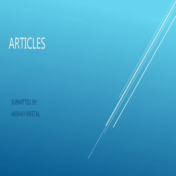 Articles | PPT