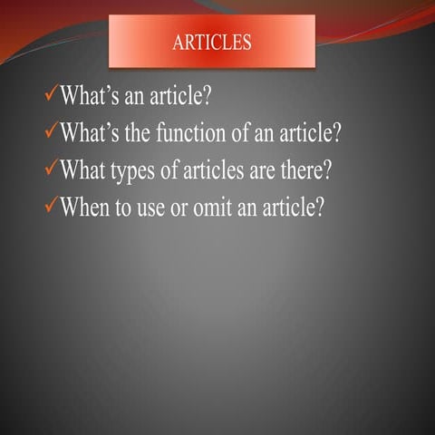 Articles | PPT