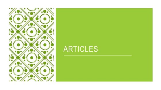 Articles | PPT