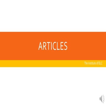 Articles | PPT