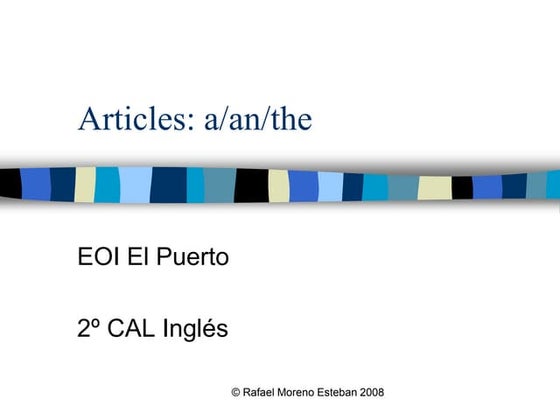 Grammar articles | PPT | Geography | Science