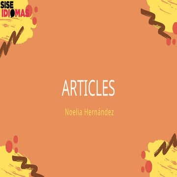 A And An For Kids Articles For Kids Pptx