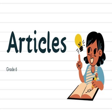 Articles:: - Types, Usage, and Exercises | PDF