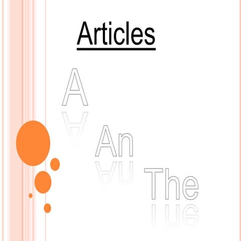 Articles a or an and the | PPTX