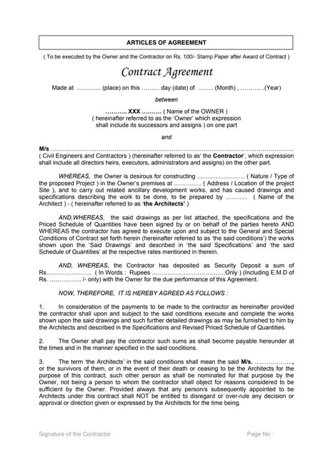 RENOVATION AGREEMENT | PDF | Construction Industry | Industries