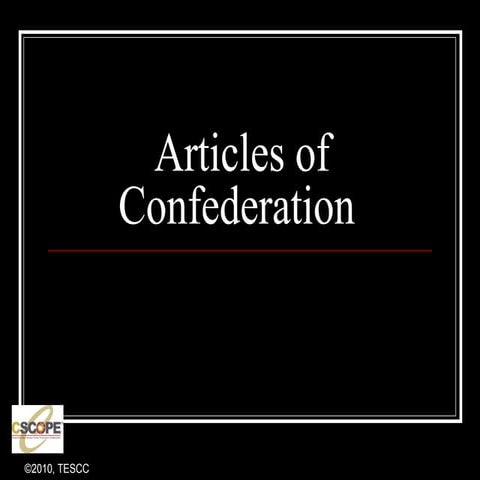 Articles of confederation | PPT | Politics
