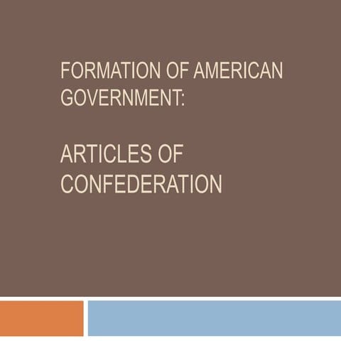Articles of Confederation | PPT