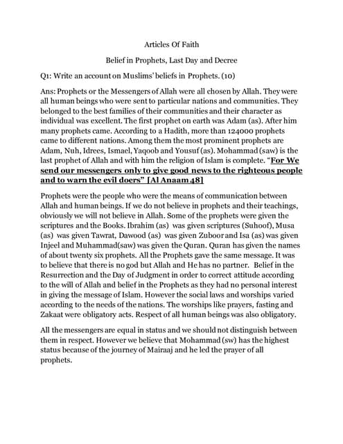 Six Articles of Faith in Islam that every muslim must hold.pptx