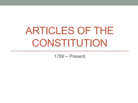 Constitution | PPT