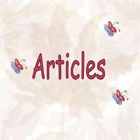 Articles presentation 2 | PPTX