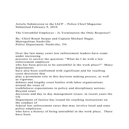 ETHICS AND CONDUCT (POLICE) | PPTX