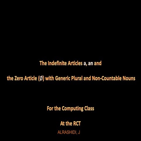 Articles & Zero Article | PPT