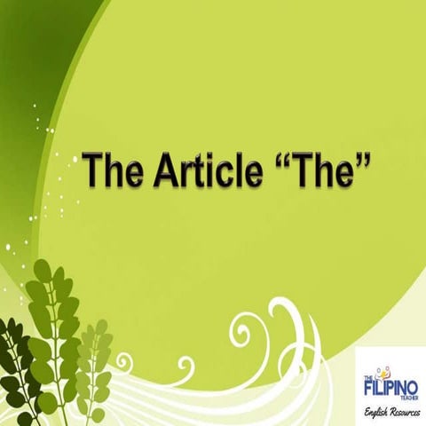 Article the | PPTX