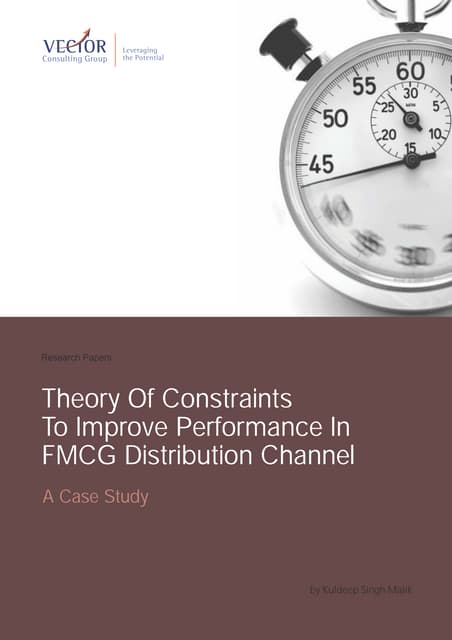 Bottleneck Analysis Theory Of Constraints (TOC) | PPTX