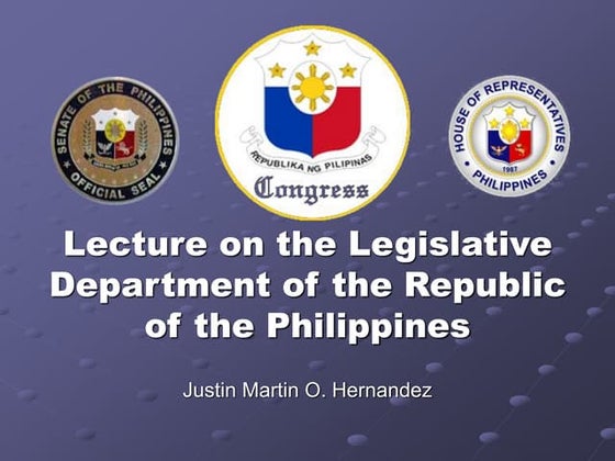 ROLES AND RESPONSIBILITIES OF THE PHILIPPINE SENATE AND HOUSE OF ...