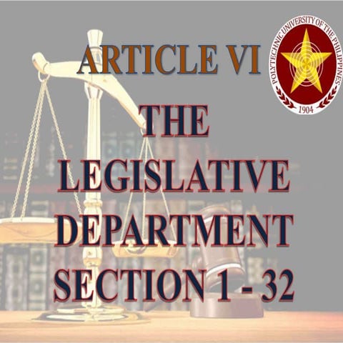 Article VI Complete Sections | PPT