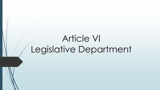 ARTICLE 7 EXECUTIVE DEPARTMENT | PPT