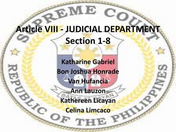 Module 8: THE JUDICIARY | PPTX | Law