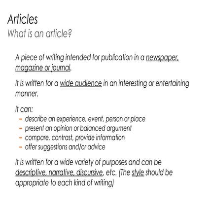 Writing a newspaper report ppt | PPT