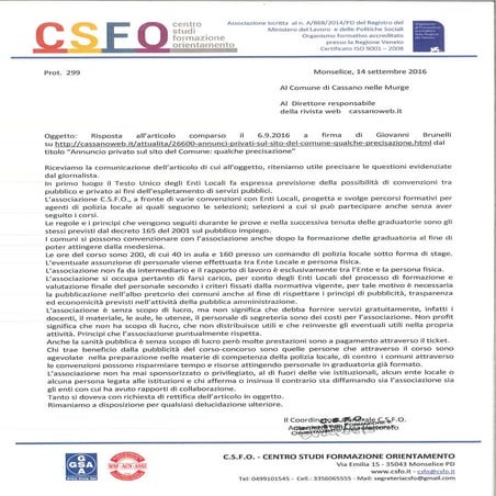 Articolo CFSO | PDF