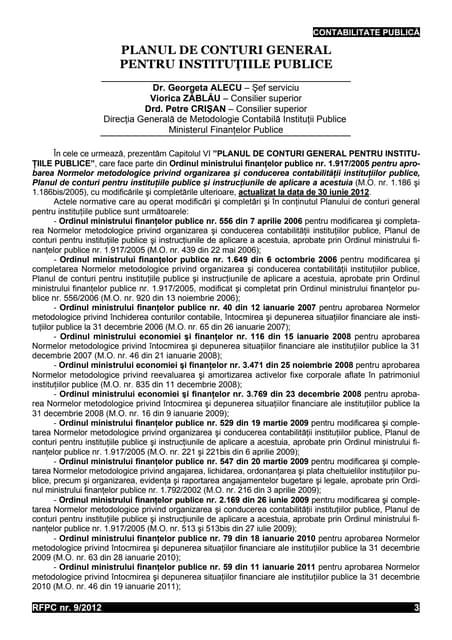 Planul general de conturi | PPTX