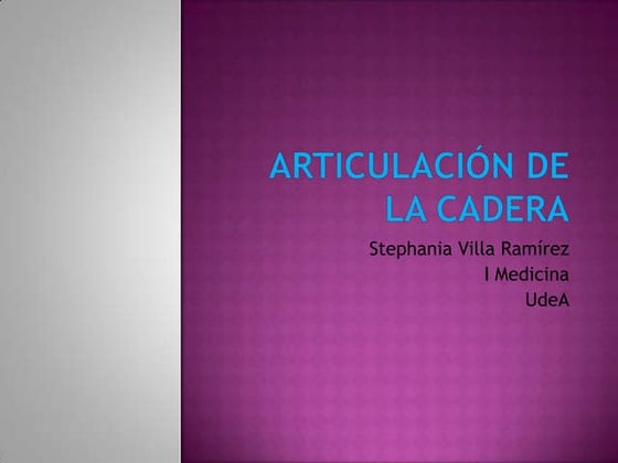 Abducción y aduccion de cadera.ppt completo | PPT