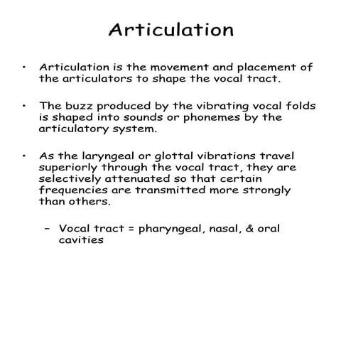 Articulation | PPTX