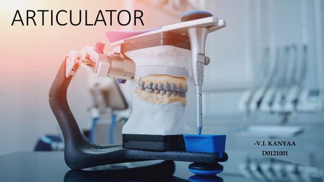 Hanau Wide Vue II Articulator | PPTX