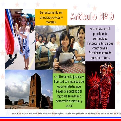 Articulo 9 ley Orgánica de Educación Panamá | PPTX