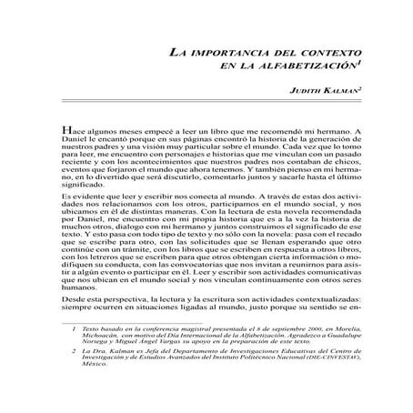 Articulo judith kalman | PDF