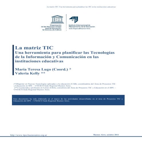 Matriz tic. presentacion | PPTX