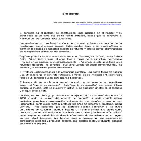 Concreto autoreparable | PDF