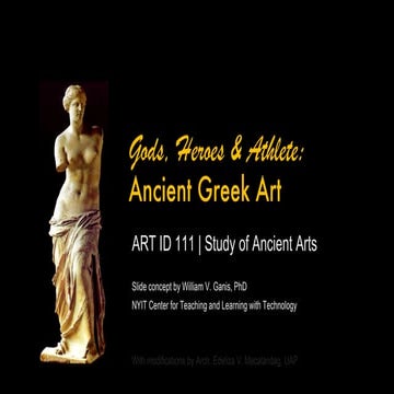 ARTID111 Ancient Greek Art - Part 2 | PPT