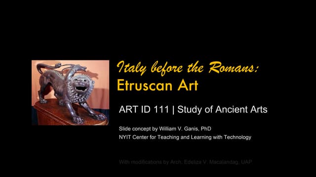 Etruscan Art | PPT