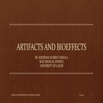 Ultrasound artifacts | PPTX