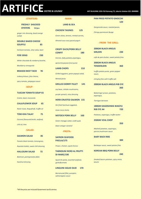 Gaucho Dubai ALC Menu May2016 | PDF