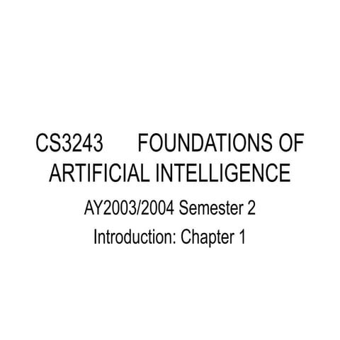 Artificial Intelligence | PPT