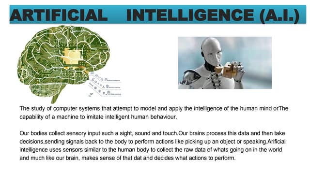 Artificial Intelligence Basics part 1 for UG students | PPTX