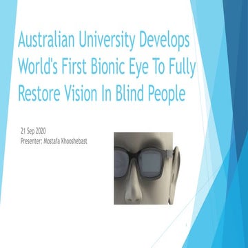 Bionic eye | PPTX
