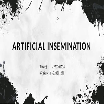 Artificial Insemination C2.pptx ppt upload | PPTX