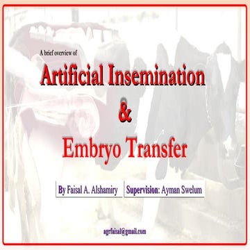 Artificial insemination & embryo transfer | PPS