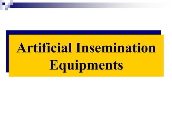 Artificial insemination in cattle | PPT