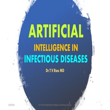 Artificial inteilligence in infectious diseases | PPTX