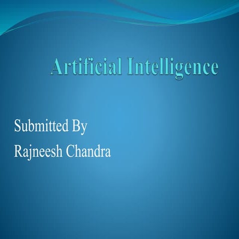 Artificial intelligence | PPTX
