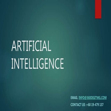 ARTIFICIAL INTELLIGENCE TRAINING | PPT